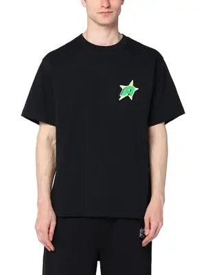AWAKE NY T Shirt With Star A Logo - Black