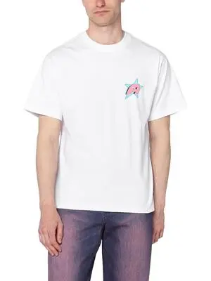 AWAKE NY T Shirt With Star A Logo - White