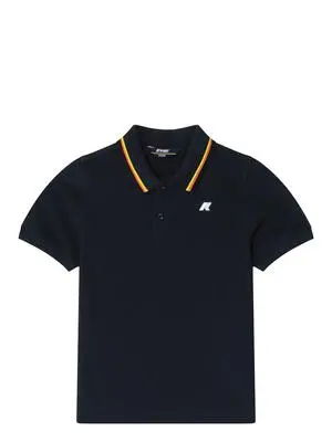 K-WAY Jude Polo In Cotton Piqu - Blue