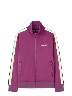Palm Angels Logo Track Zip-up Sweatshirt - Pink