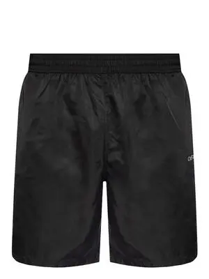 Off White Swim Shorts - Black