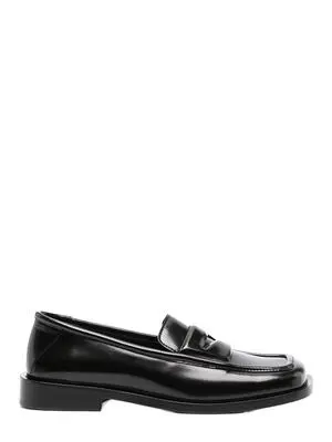 Attico Amanda Leather Loafers - Black