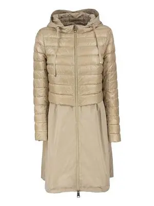HERNO Taffeta Hem Padded Coat