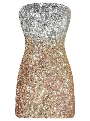 Retrofete Mini Dress - Silver