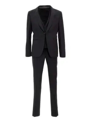 Corneliani Wool Suit - Black