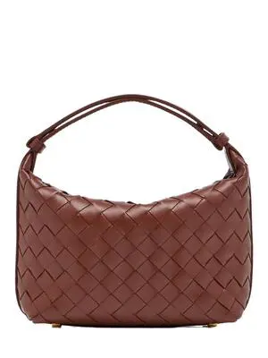 Bottega Veneta Wallace Intrecciato Leather Mini Bag - Brown