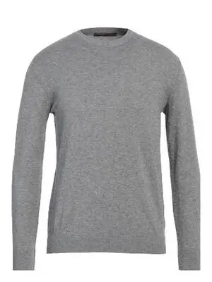 TAKESHY KUROSAWA Long Sleeve Crewneck Knit Sweater - Grey