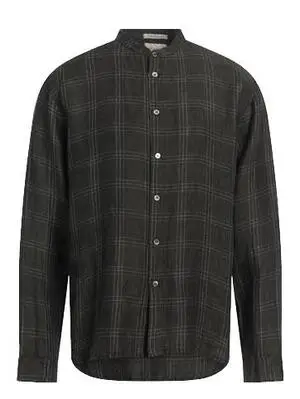 Crossley Shirt Dark Size Linen - Green