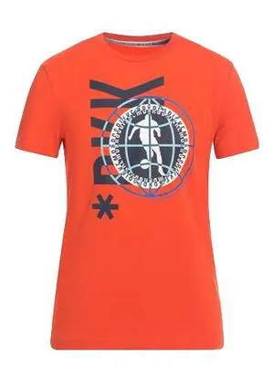 BIKKEMBERGS T-shirt Size Cotton, Elastane - Orange