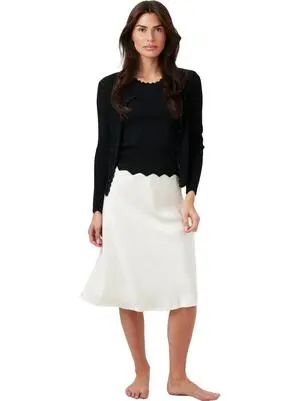 BY TESS COLLECTION Ella Mini Skirt - Ivory
