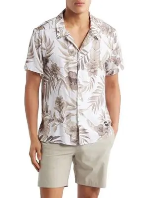 BOSS Beach Camp Shirt - Natural/ White