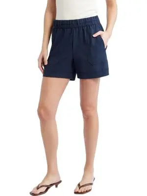 Wit & Wisdom Skyrise Patch Pocket Shorts - Navy