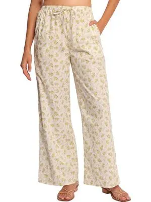 PETAL & PUP Ruthie Floral Cotton Pants - Ditsy Floral