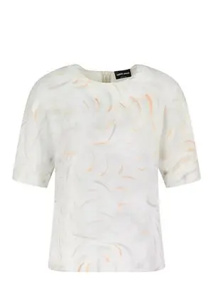 Giorgio Armani Mulberry-silk T-shirt - Grey