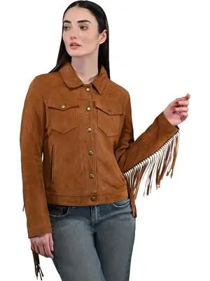 Frye Nash Trucker Jacket - Brown