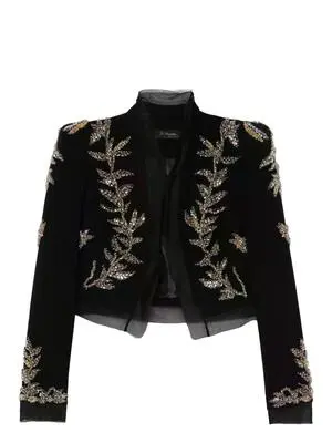 M.MARQUISE Karin Embellished Blazer - Black