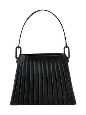 TOUCHLESS Pleated 3d-printed Shoulder Bag - Black