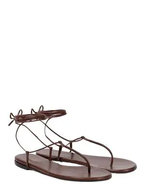 GIANVITO ROSSI Gwyneth Leather Sandals