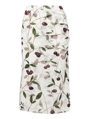 Stella McCartney Jersey Midi Skirt - White