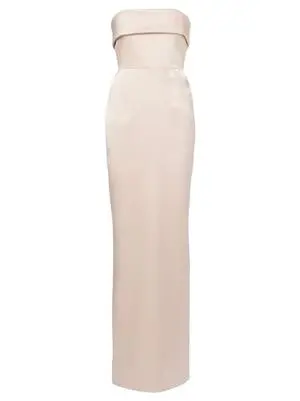 THE NEW ARRIVALS ILKYAZ OZEL Rhea Strapless Gown - Pink