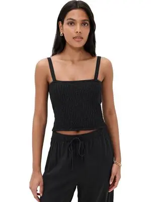 Z Supply Amelie Linen Tank - Black