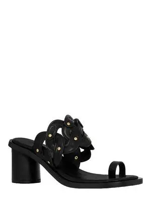 Rebecca Minkoff Studded Toe Loop Sandal Black