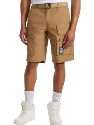 ECKO UNLTD. Belted Cargo Shorts Dark Khaki