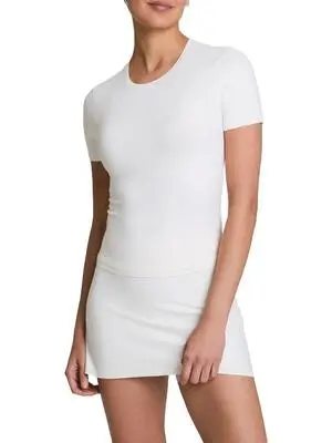 Spanx Bare Naked Fitted T-Shirt Powder