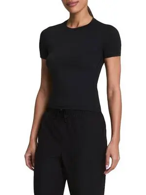 Spanx Bare Naked Fitted T-Shirt Very Black
