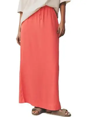 NEXT Tie Waist Maxi Skirt - Orange