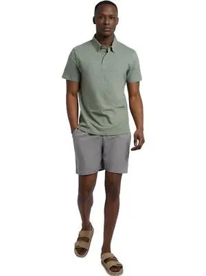 Onia Classic Pull On Linen Short - Charcoal Gray