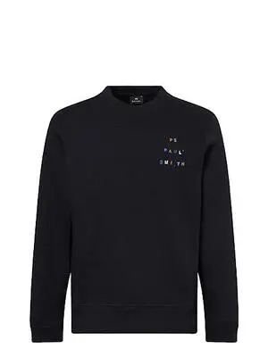 Paul Smith Regular-fit Logo-print Cotton-blend Sweatshirt - Black