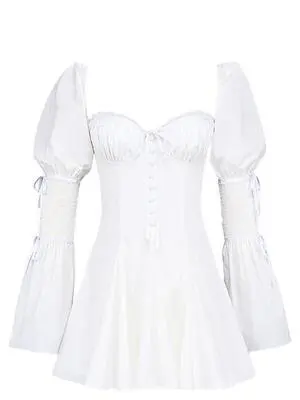 House Of Cb Ellerie Corset-bodice Mini Dress - White