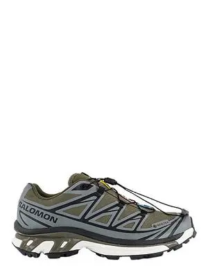 SALOMON XT-6 GORE-TEX Mesh Low-Top Trainers Olive Night Sedona Sage