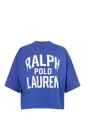 Ralph Lauren Logo-print Relaxed Cotton-jersey T-shirt - Bright Navy