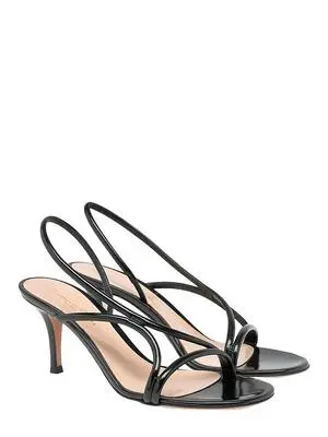 GIANVITO ROSSI Ellis Strappy Sandals - Black Nappa Leather