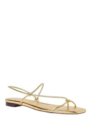 LOEFFLER RANDALL Eleanor Flat Sandals - Gold