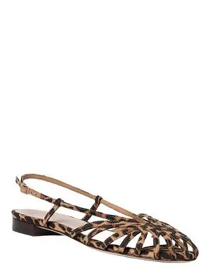 LOEFFLER RANDALL Devon Lattice Slingback Sandals - Leopard