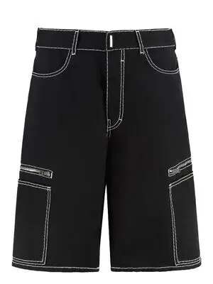 Givenchy Cotton Bermuda Shorts - Black