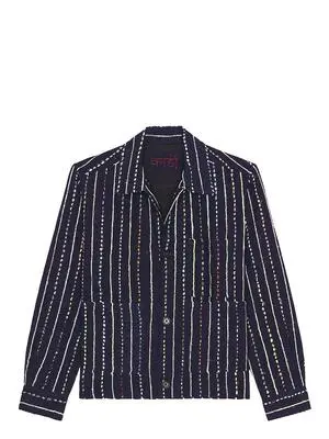KARDO Bodhi Shirt In Navy - Paiwand 12 Indigo