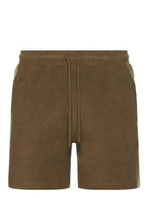 Oas Pine Terry Shorts - Green