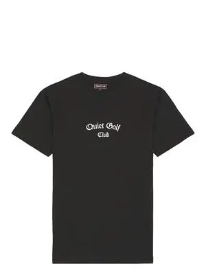 QUIET GOLF Valley Tee - Black