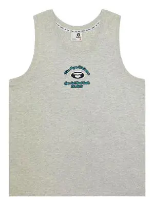 AAPE BY *A BATHING APE® Logo-embroidered Tank Top - Grey
