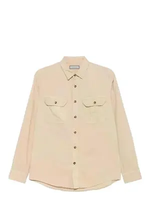 Canali Twill Shirt - Neutrals
