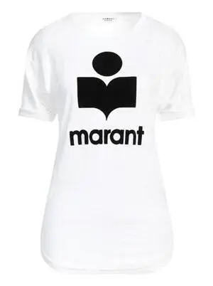 MARANT ETOILE Linen T-shirt - White
