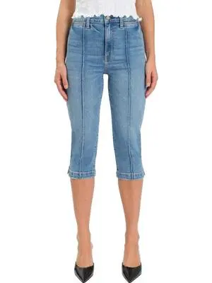 DAZE Midtown High-waist Capri Jeans - Text Me