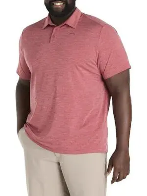 TRAVISMATHEW FIT BY DXL Big & Tall Heater Pro Polo - Heather Scooter