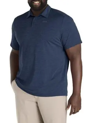 TRAVISMATHEW FIT BY DXL Big & Tall Heater Pro Polo - Hthr Vintage Indigo