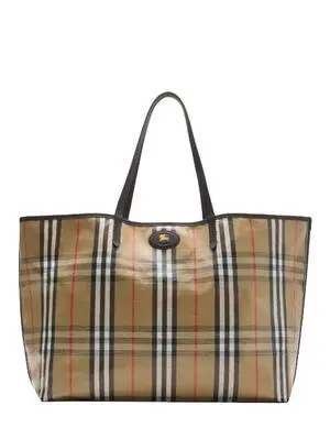 Burberry Large Check Tote - Sand