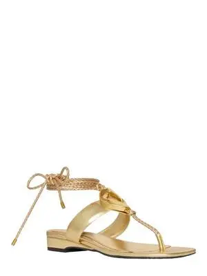 Rebecca Minkoff Ankle Wrap Sandal Gold
